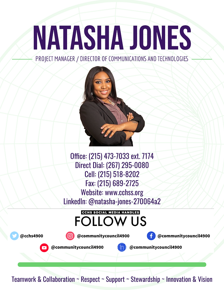 Natasha Jones Landing Page | CCHS
